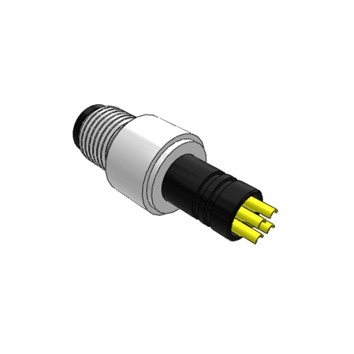 M5 Male Plug 4P Circular Connector - FPIC