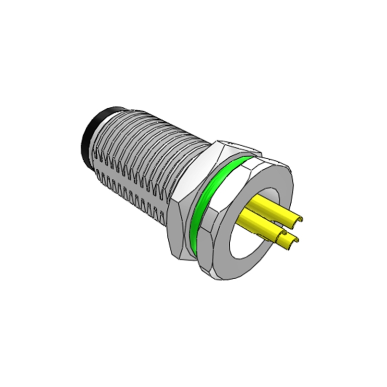 M5 Male Receptacle 3P Circular Connector - FPIC