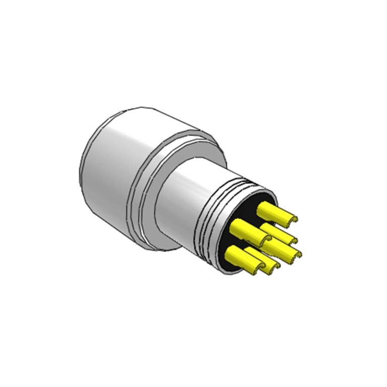 M8 Female Shielded Plug 6P Code A Circular Connector - FPIC